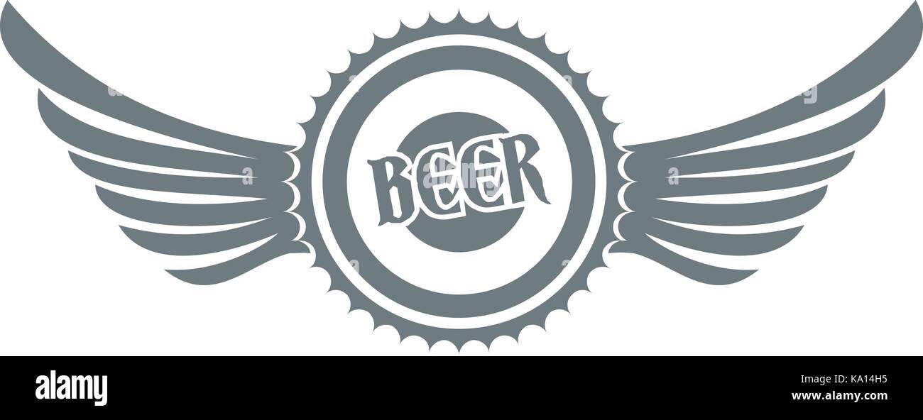 Cap beer logo, simple gray style Stock Vector Image & Art - Alamy