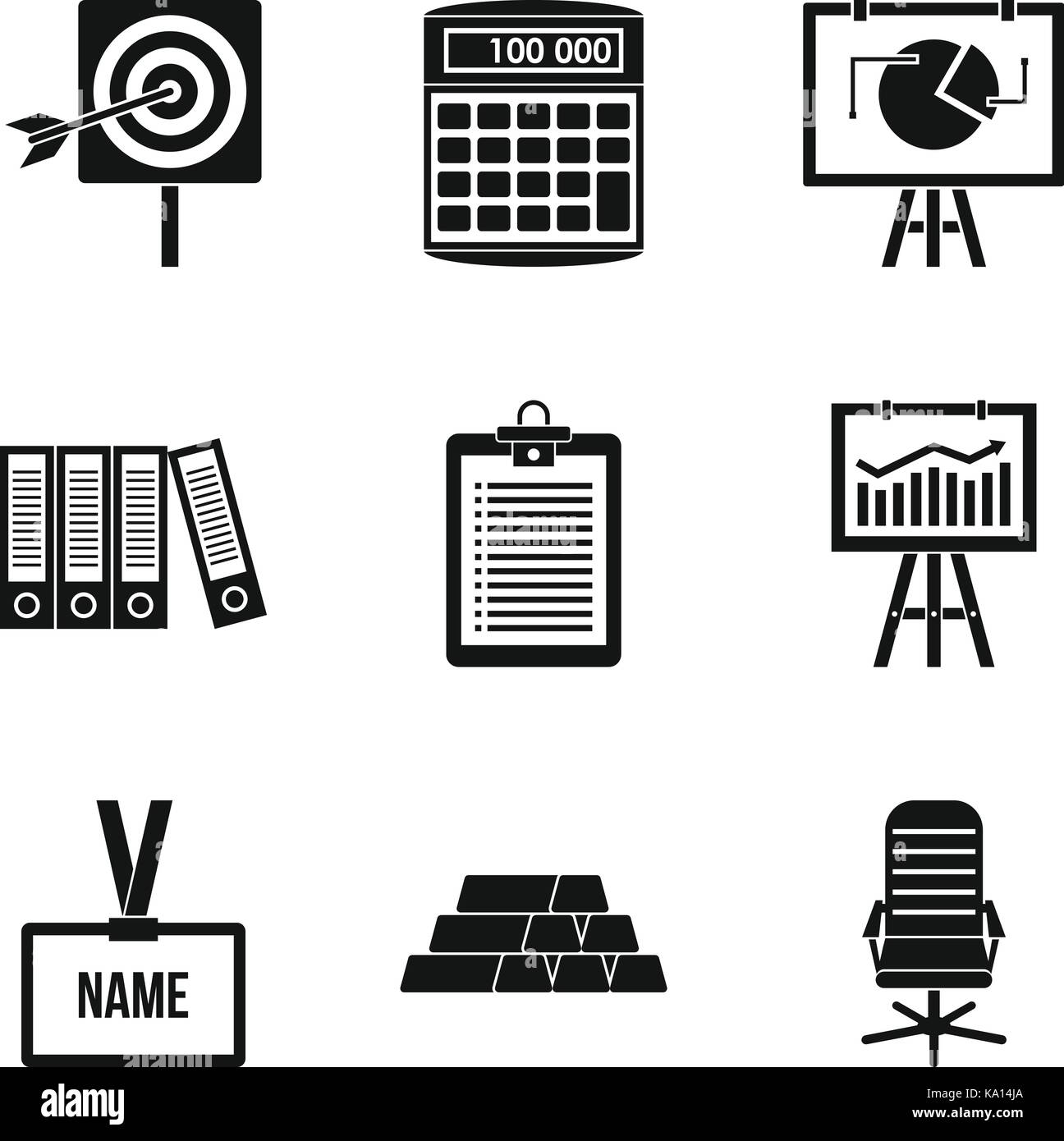 Mint icons set, simple style Stock Vector Image & Art - Alamy