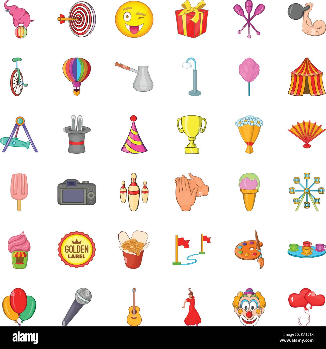 Children icons set, cartoon style Stock Vector Image & Art - Alamy