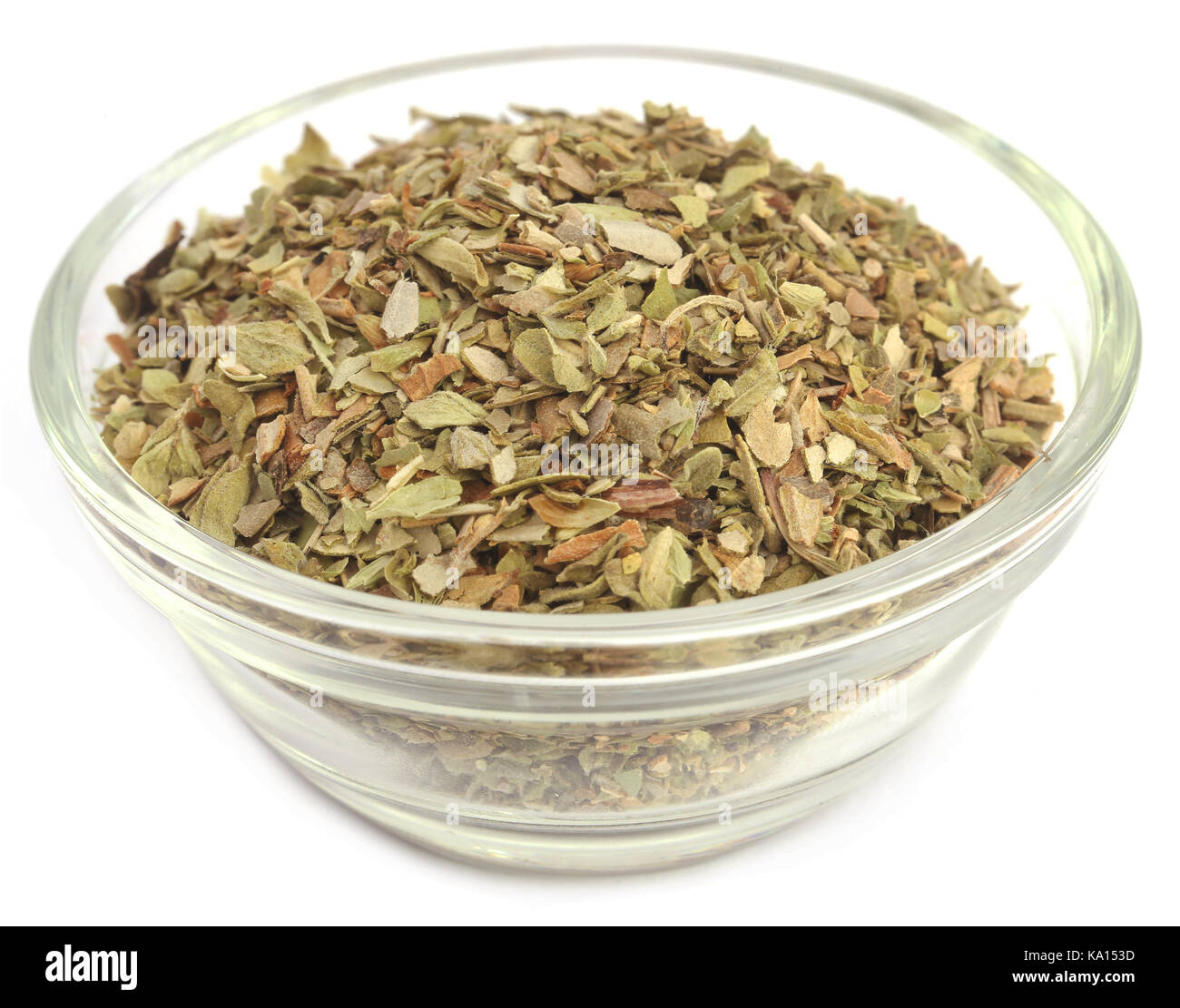 Dry oregano over white background Stock Photo - Alamy