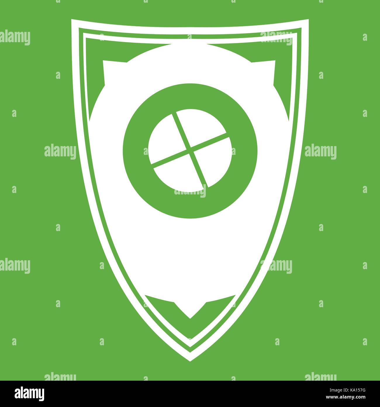 Shield icon green Stock Vector Image & Art - Alamy