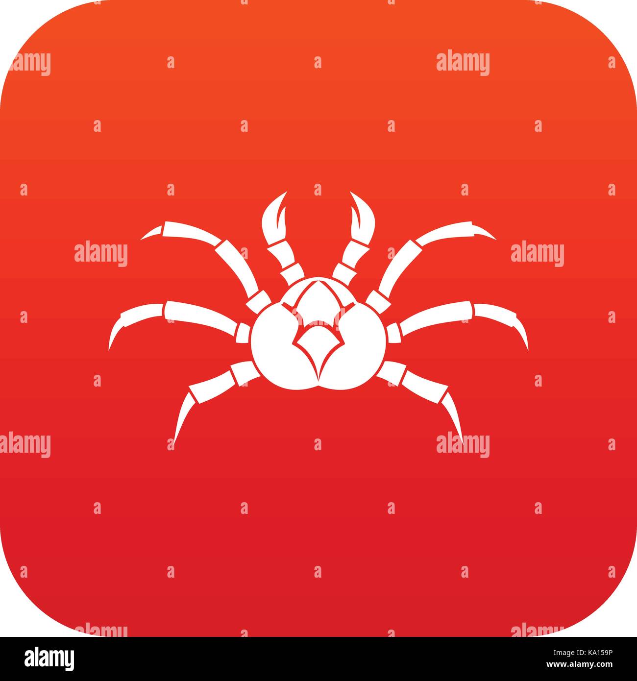 Crab icon digital red Stock Vector Image & Art - Alamy