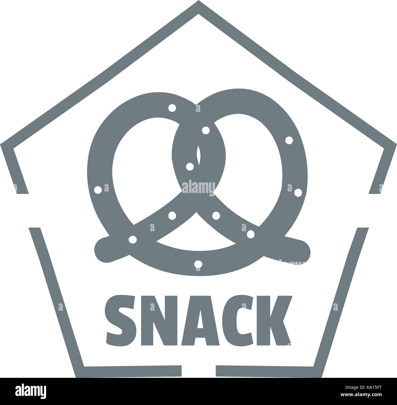 Snack logo, simple gray style Stock Vector Image & Art - Alamy