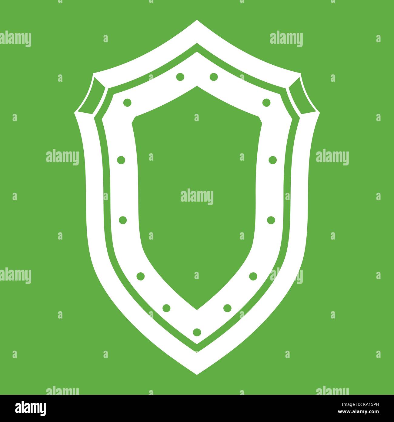 Shield icon green Stock Vector Image & Art - Alamy