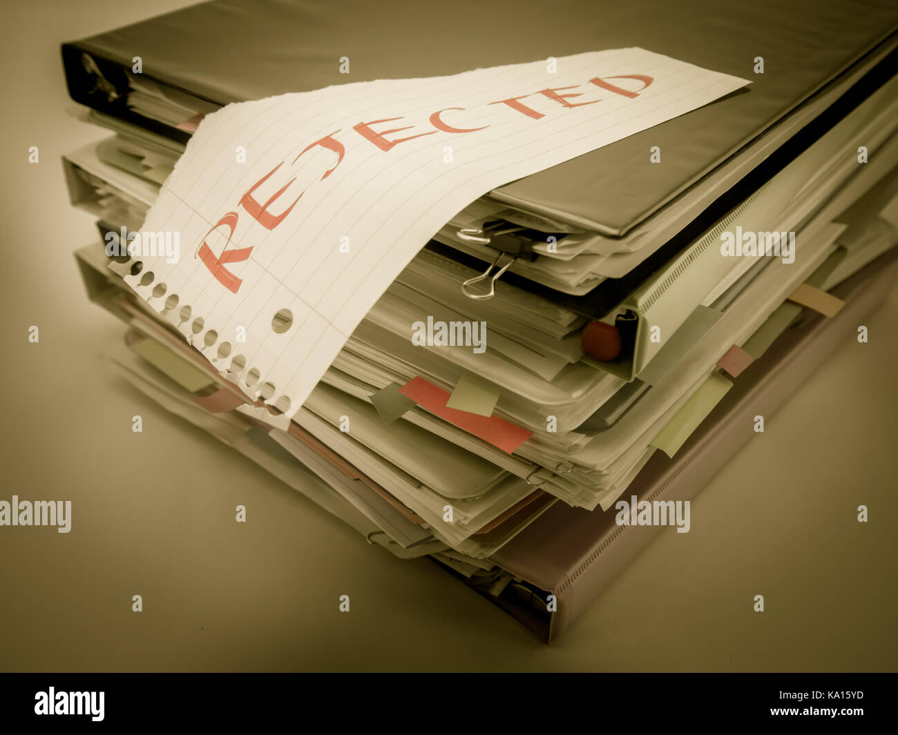 There is the huge pile of business documents on the desk Stock Photo ...