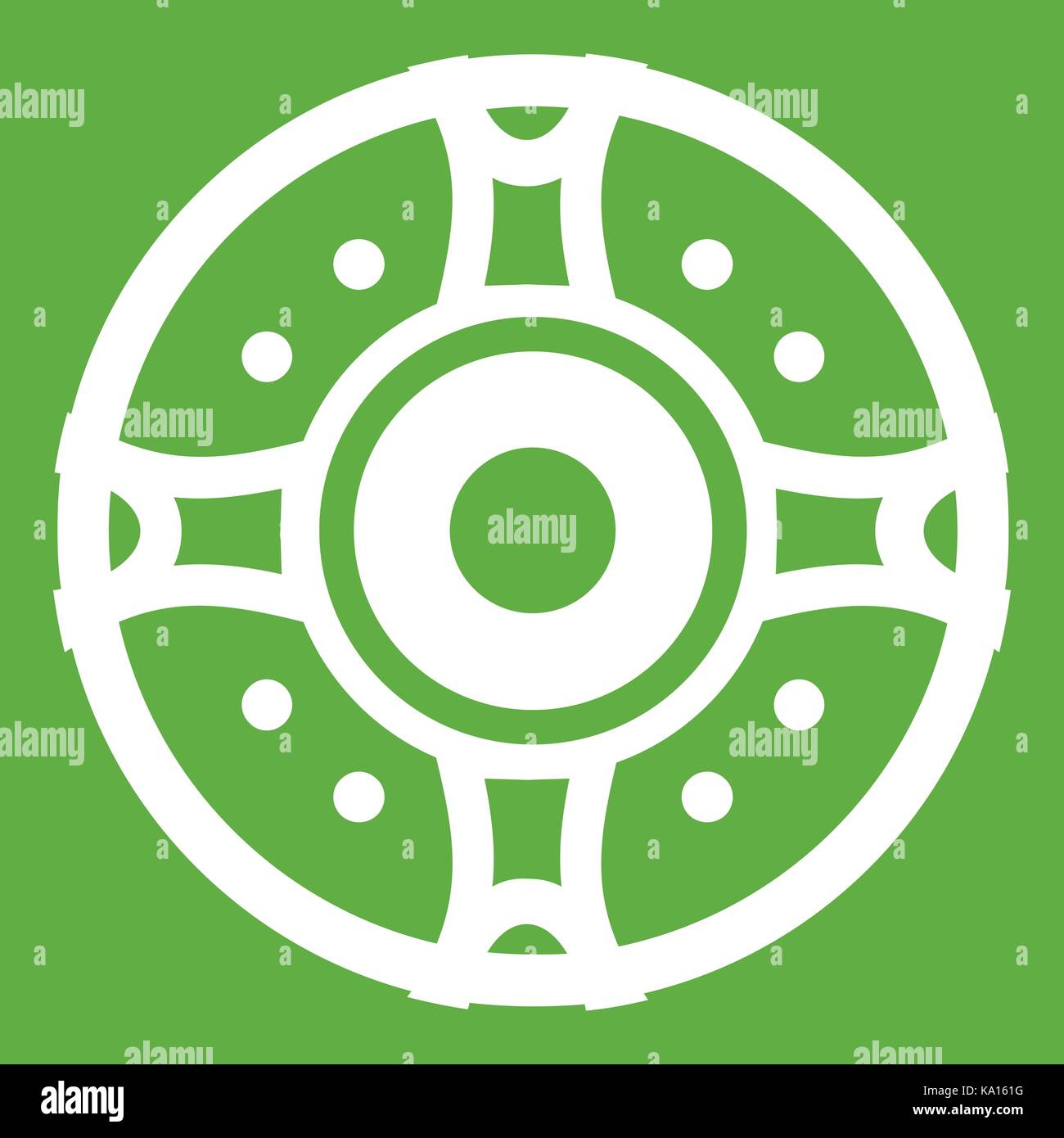Shield icon green Stock Vector Image & Art - Alamy