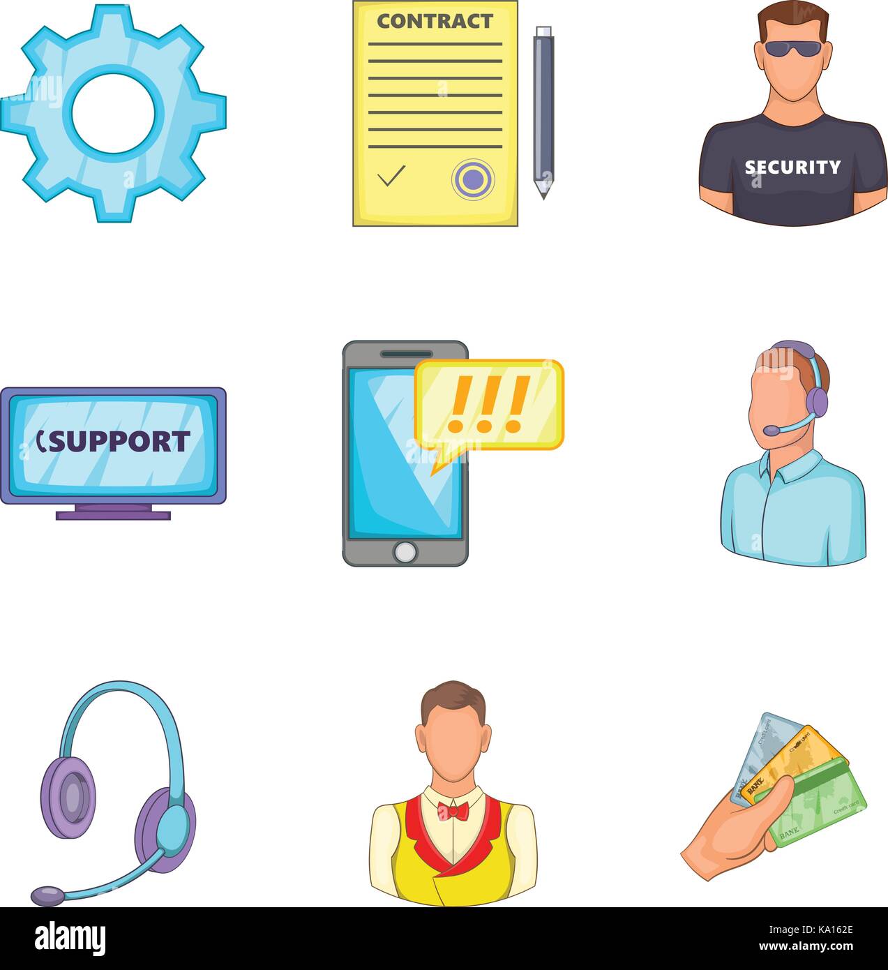 Legal protection icons set, cartoon style Stock Vector Image & Art - Alamy