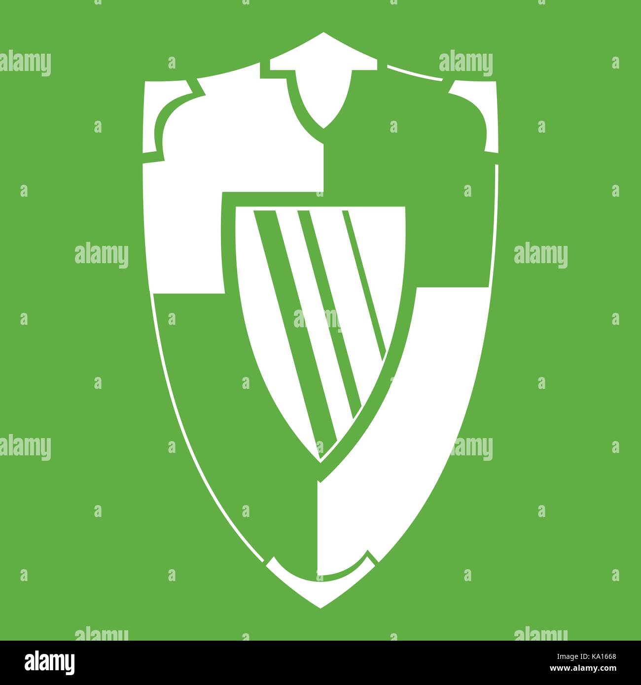 Shield icon green Stock Vector Image & Art - Alamy