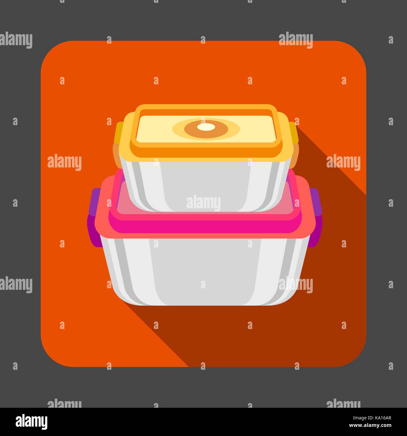 Clear plastic box red Stock Vector Images - Alamy