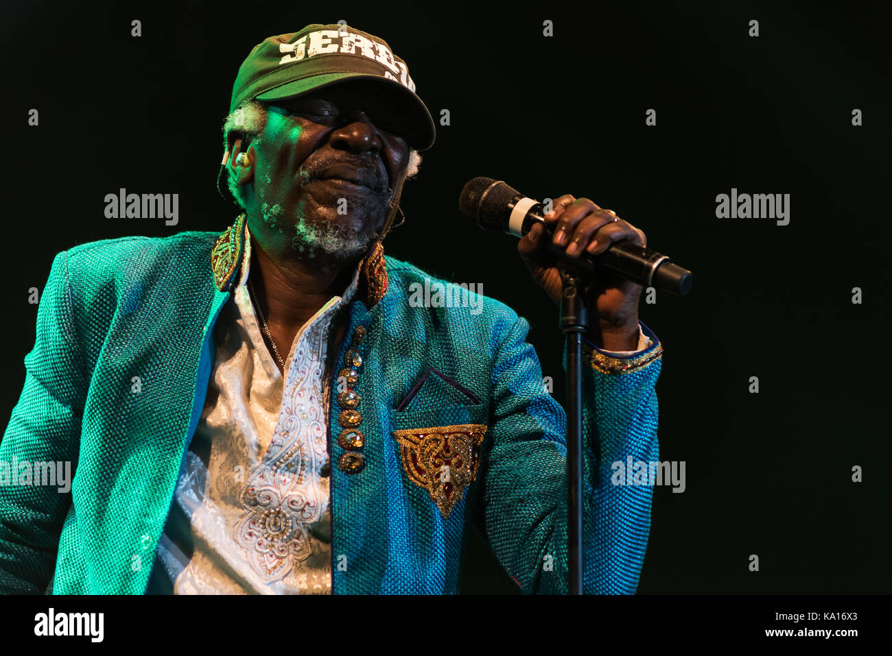 NIS, SERBIA-AUGUST 11, 2017: Alpha Blondy and Solar System famous ...