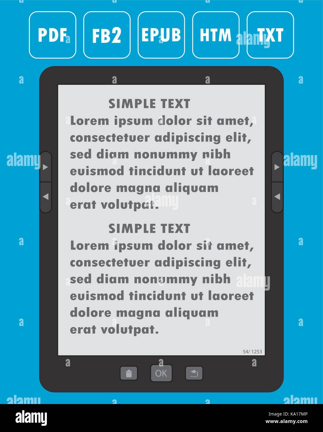 Text on a screen concept Stock Vector Images - Alamy