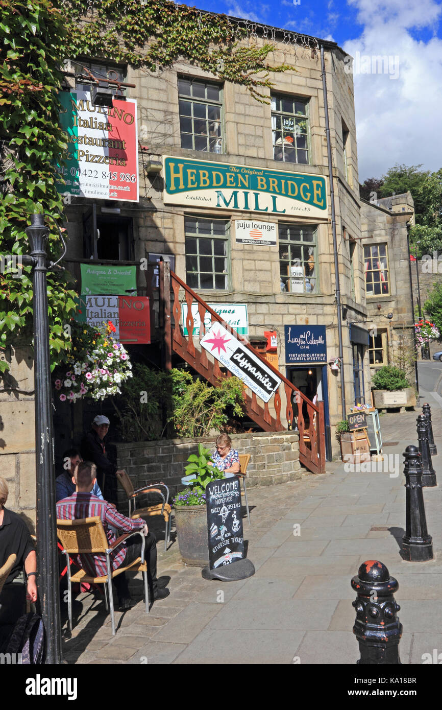 Hebden Mill, Hebden Bridge, West Yorkshire Stock Photo - Alamy