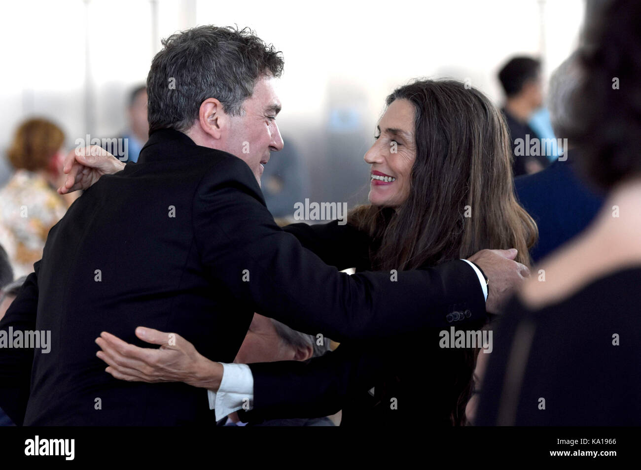 Antonio Banderas and Angela Molina attend the National Cinema Award ...
