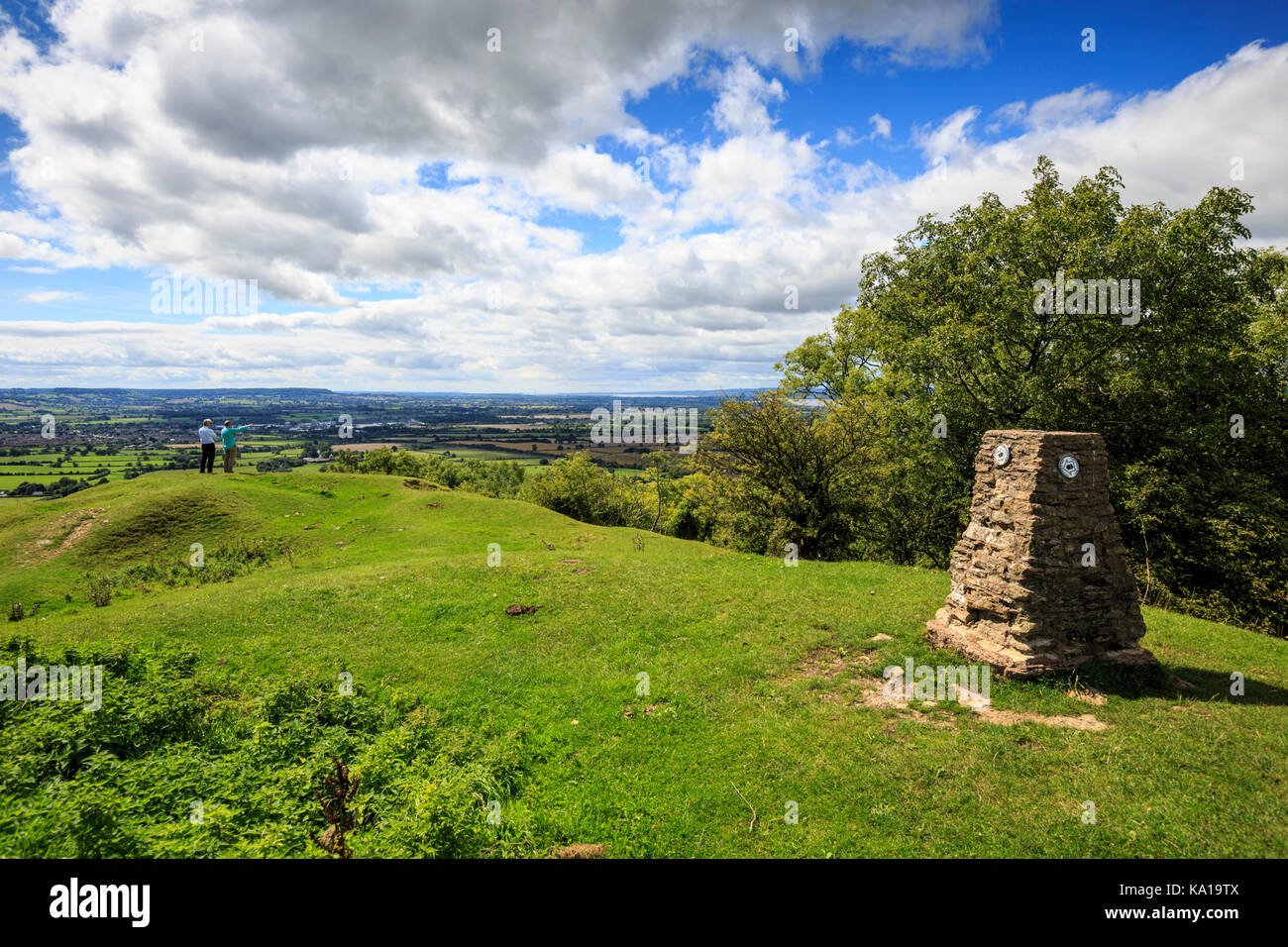 The Triangulation Point at Haresfield Beacon, Gloucestershire, England ...