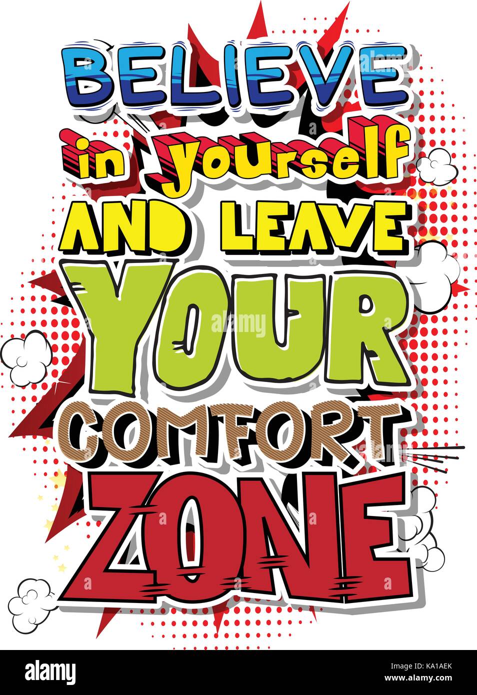 Leave comfort zone Stock Vector Images - Alamy