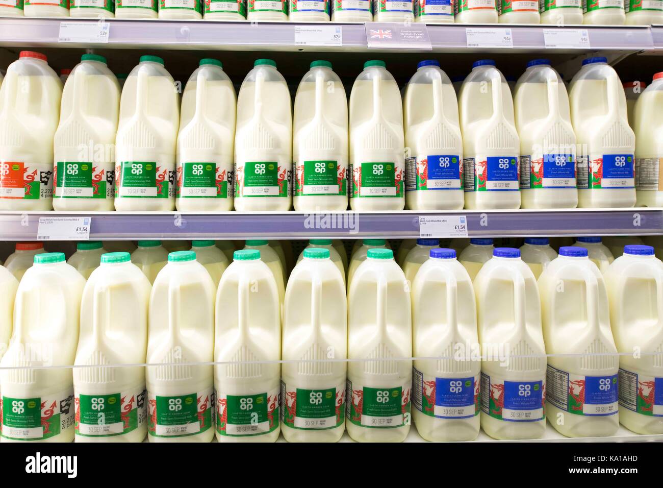 Fresh milk on display hi-res stock photography and images - Alamy