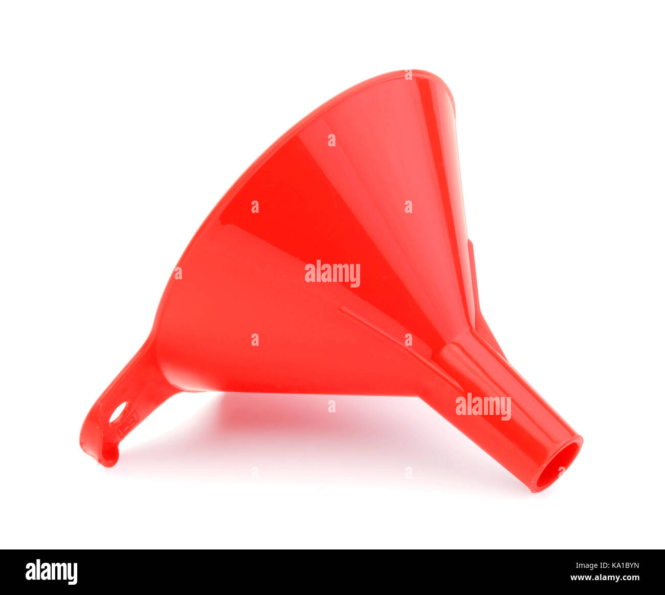 Plastic funnel isolated on white background Stock Photo - Alamy