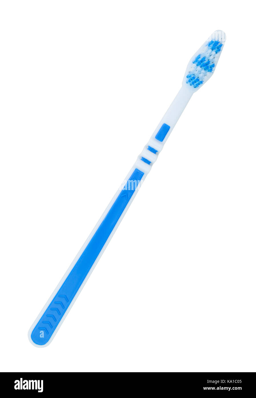 Toothbrush isolated on white background top view Stock Photo - Alamy