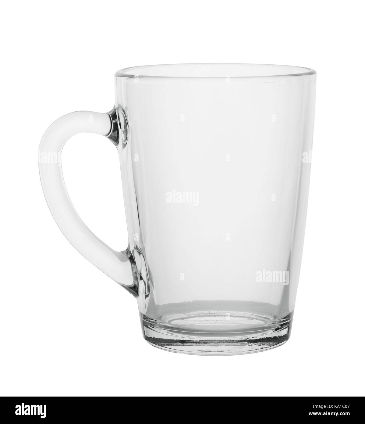 Glass mug isolated on white background Stock Photo - Alamy