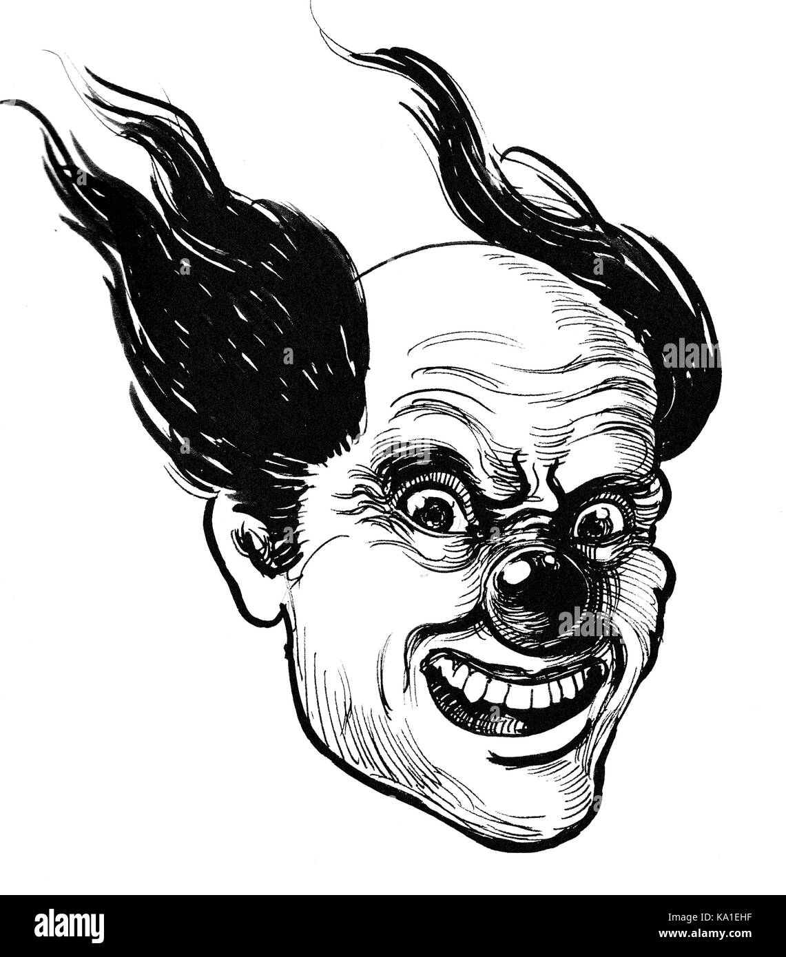 Scary clown drawing hi-res stock photography and images - Alamy