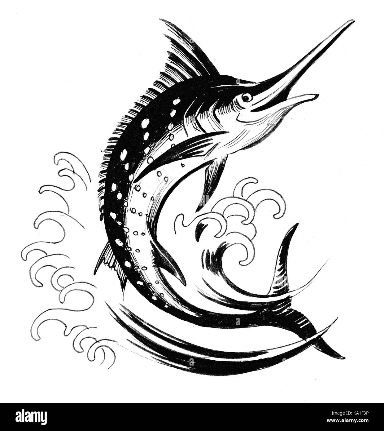 Black sword fish hi-res stock photography and images - Alamy