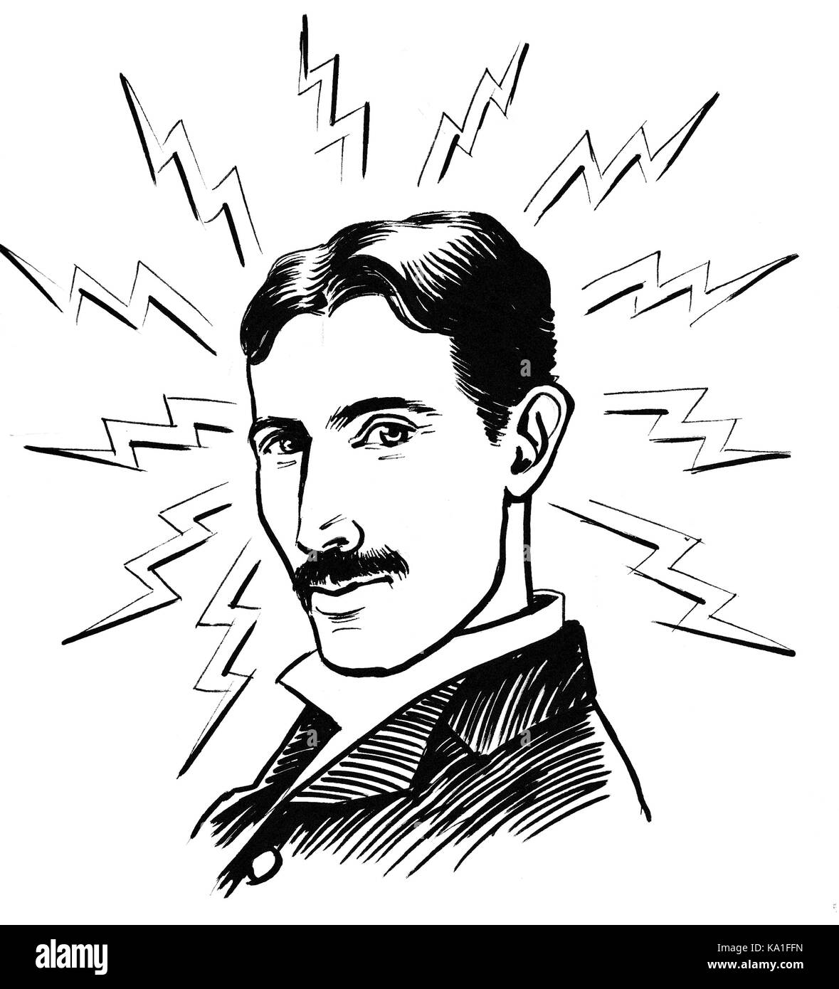 Tesla white Black and White Stock Photos & Images - Alamy