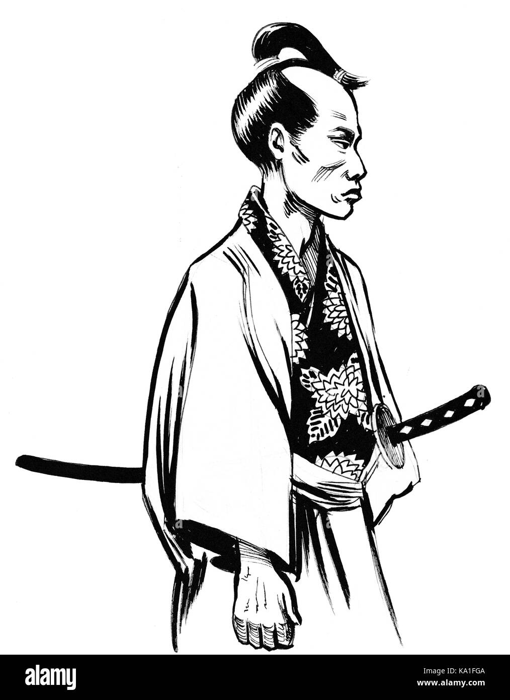 Ancient Samurai Drawing