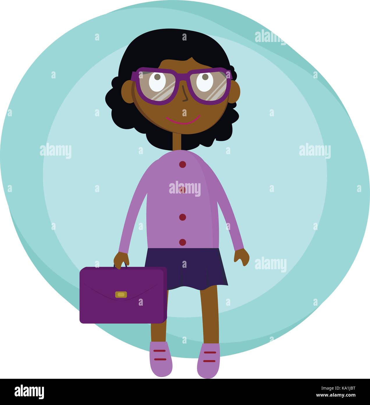 Child glasses afro Stock Vector Images - Alamy
