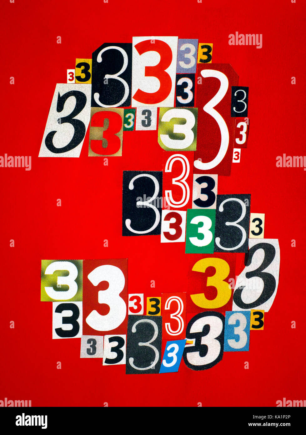 Number numbers three symbol figure hi-res stock photography and images ...
