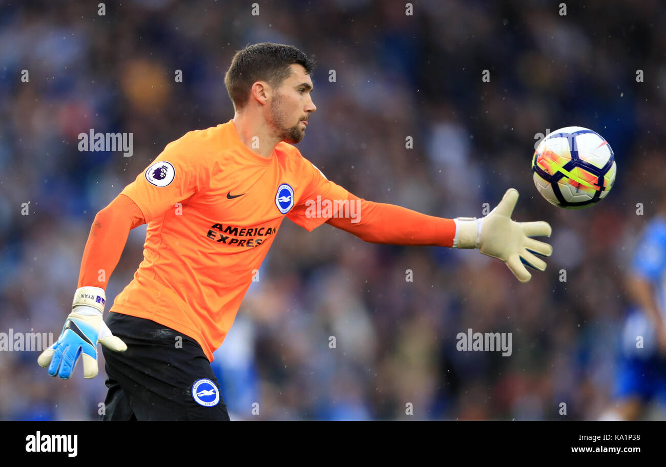 Brighton & Hove Albion goalkeeper Mathew Ryan Stock Photo - Alamy