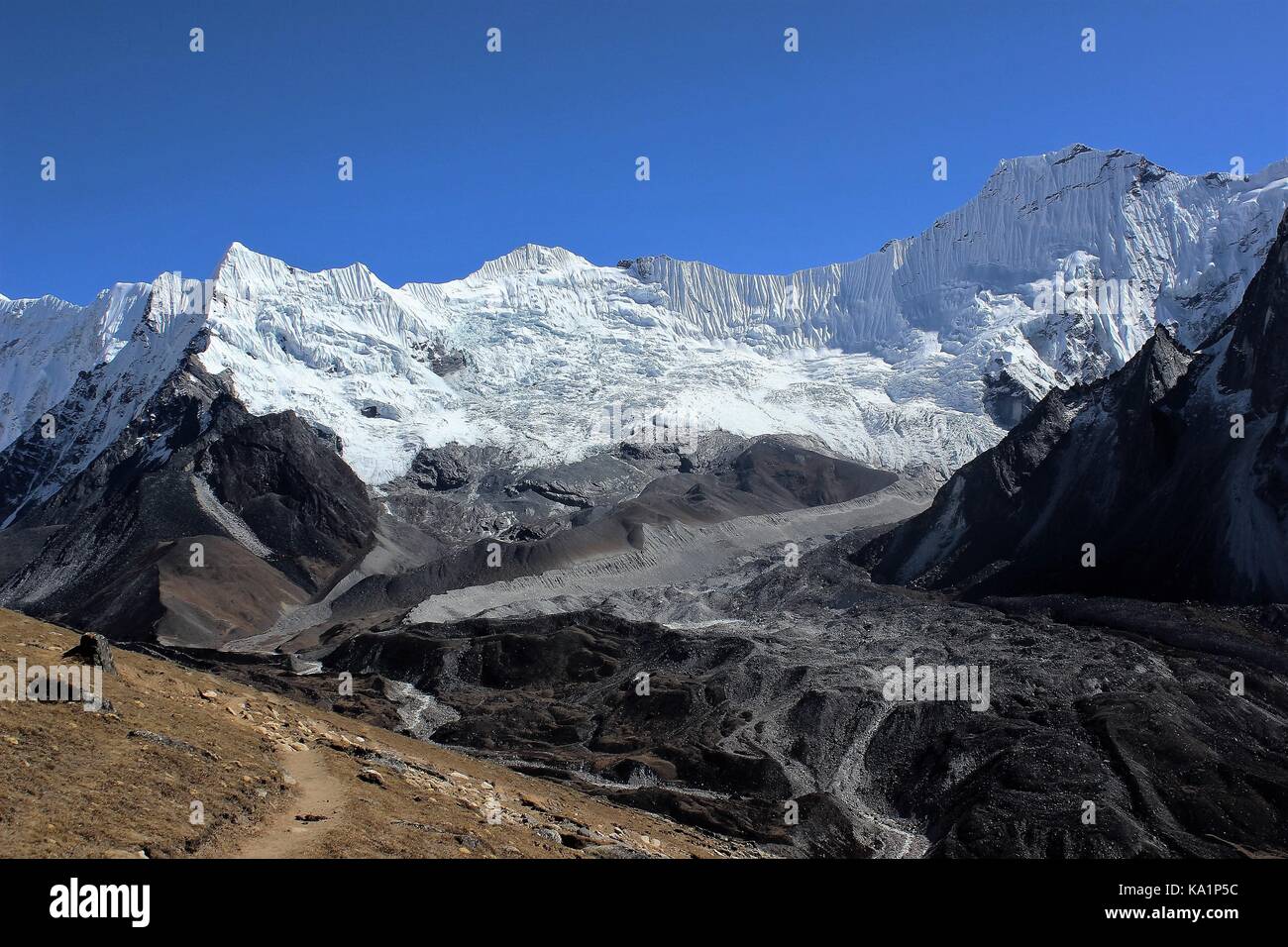 trekking in Himalayas Stock Photo - Alamy
