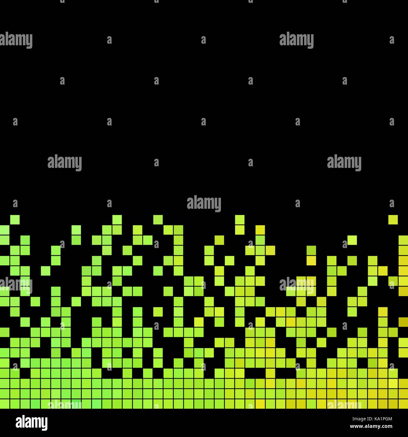 abstract vector square pixel mosaic background - green Stock Vector ...
