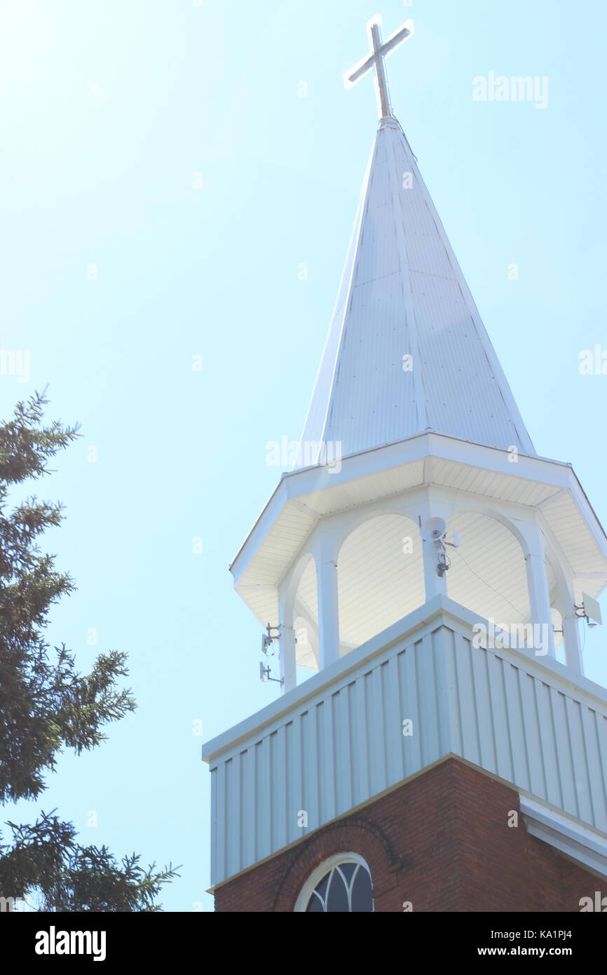Bright church tower hi-res stock photography and images - Alamy