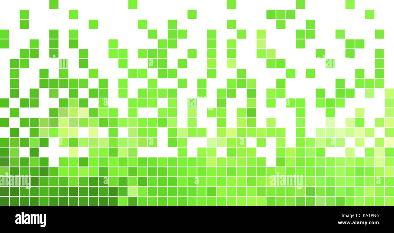 abstract vector square pixel mosaic background - green Stock Vector ...