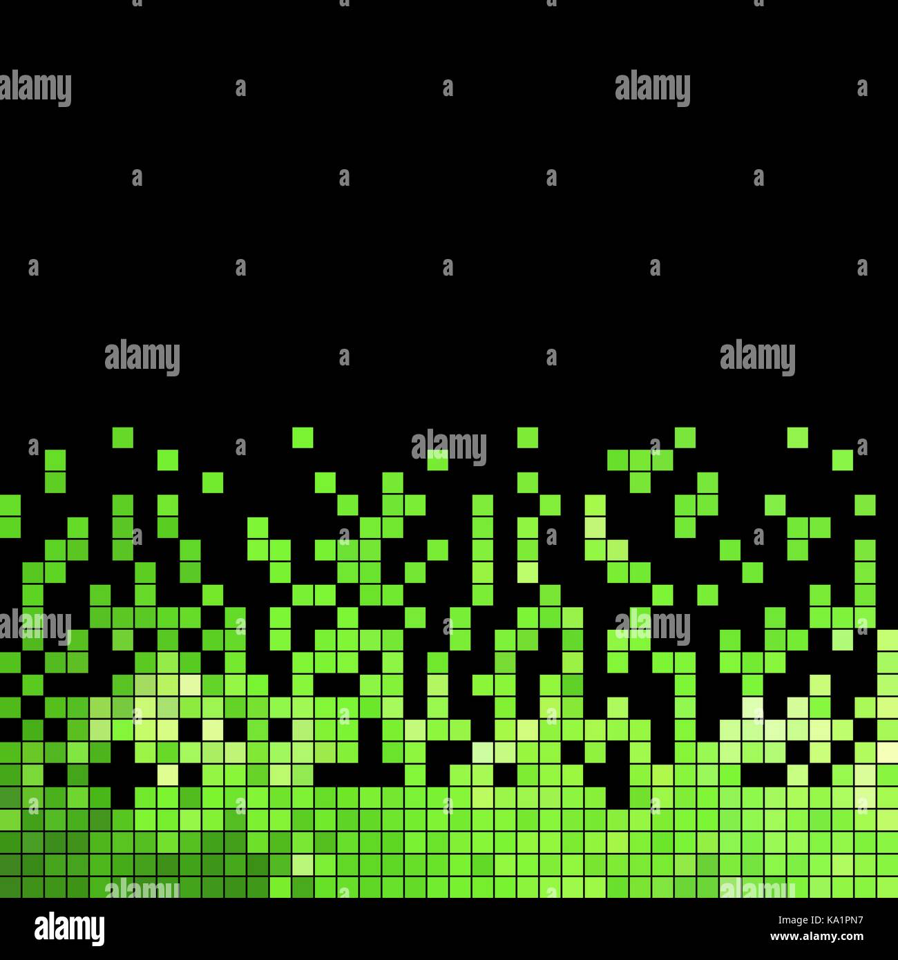 abstract vector square pixel mosaic background - green Stock Vector ...