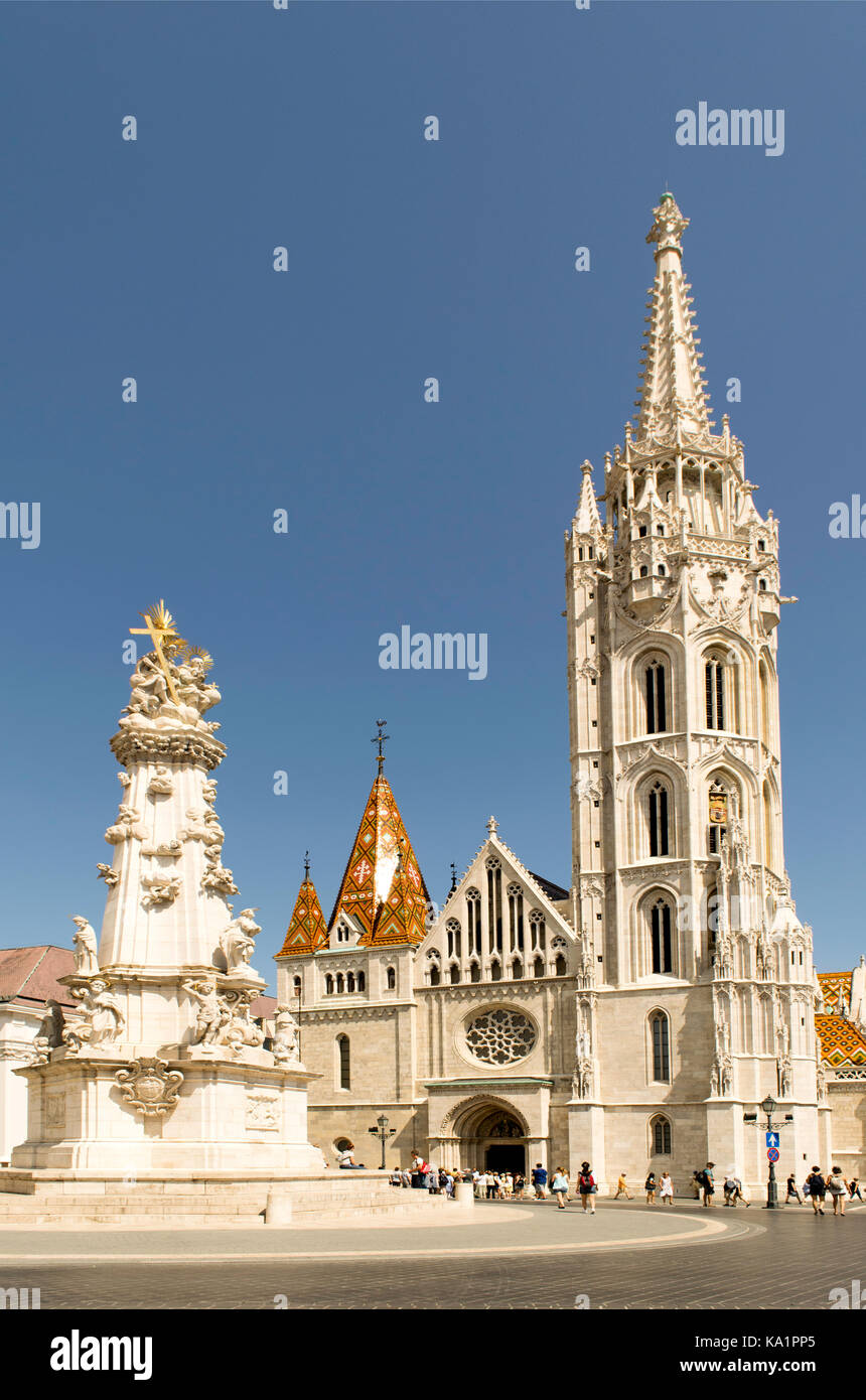 Church of Our Lady of Buda or Matthias Church and The Holy Trinity ...