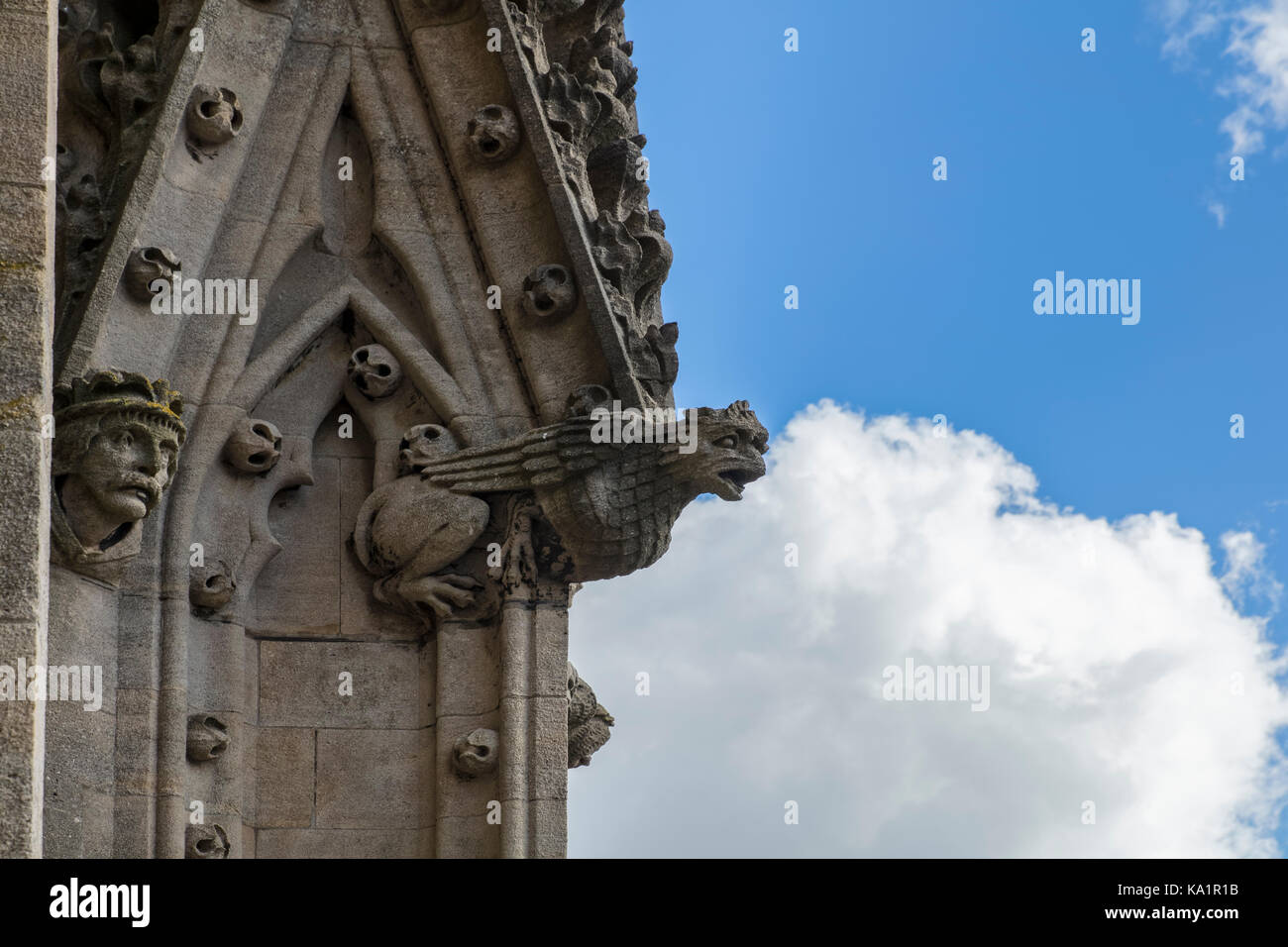 Grotesque on Wall of St Mary The Virgin Church in Oxford Stock Photo ...