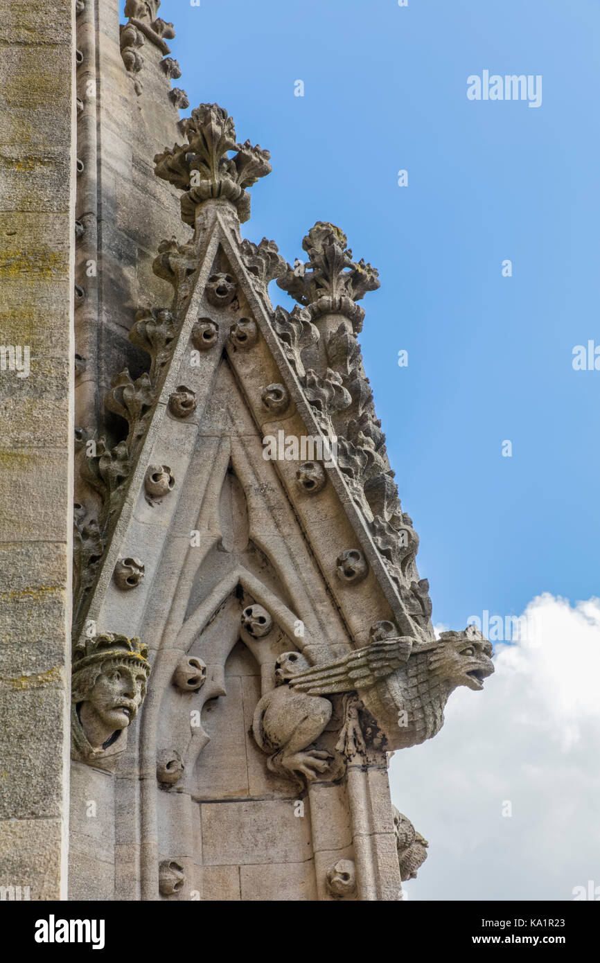 Grotesque on Wall of University Church Oxford Stock Photo - Alamy