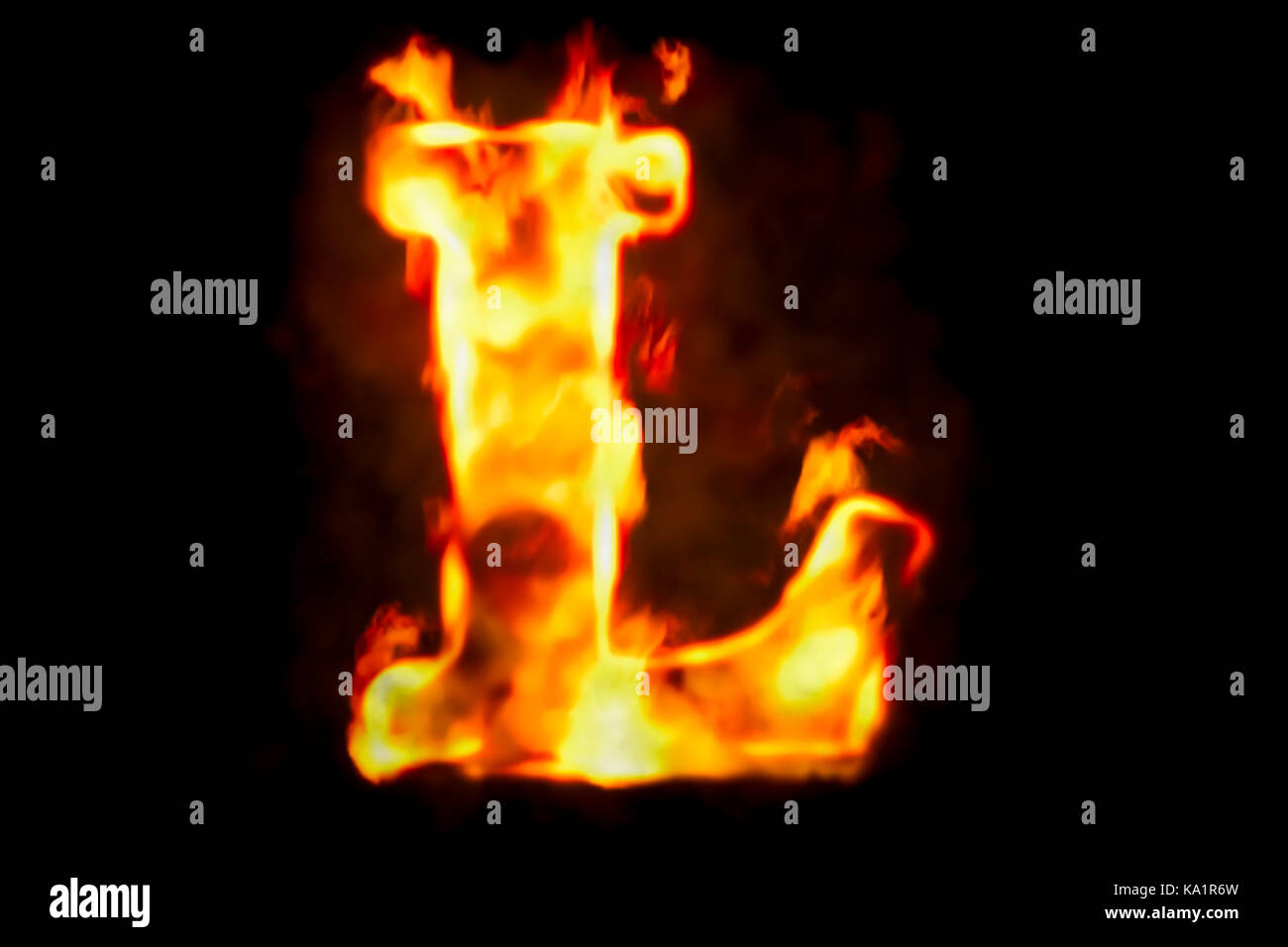 Letter L Flame Designs