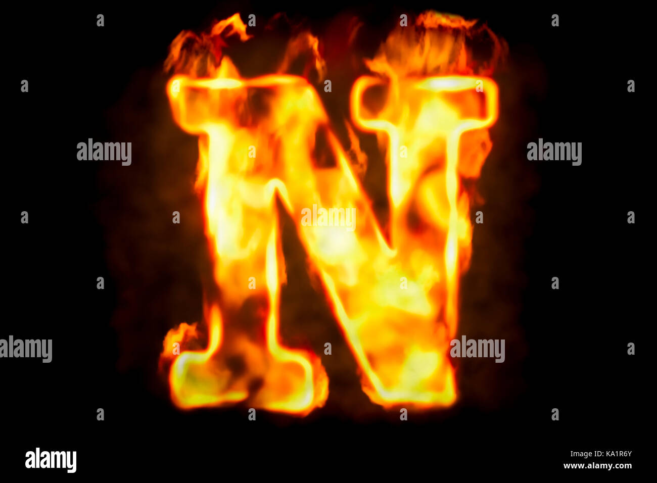 Fire Letters N