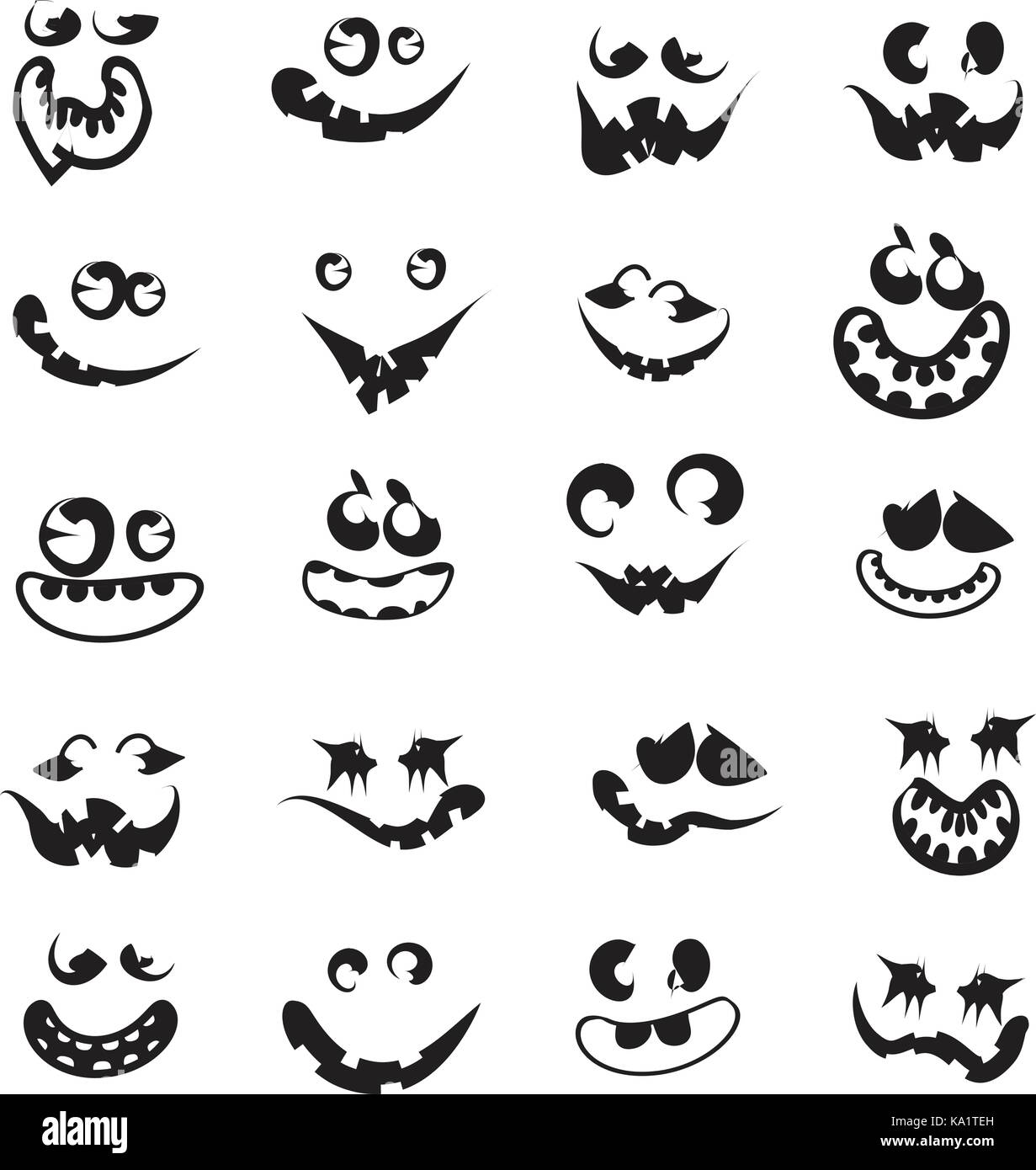 Orange pumpkin sad face Cut Out Stock Images & Pictures - Alamy