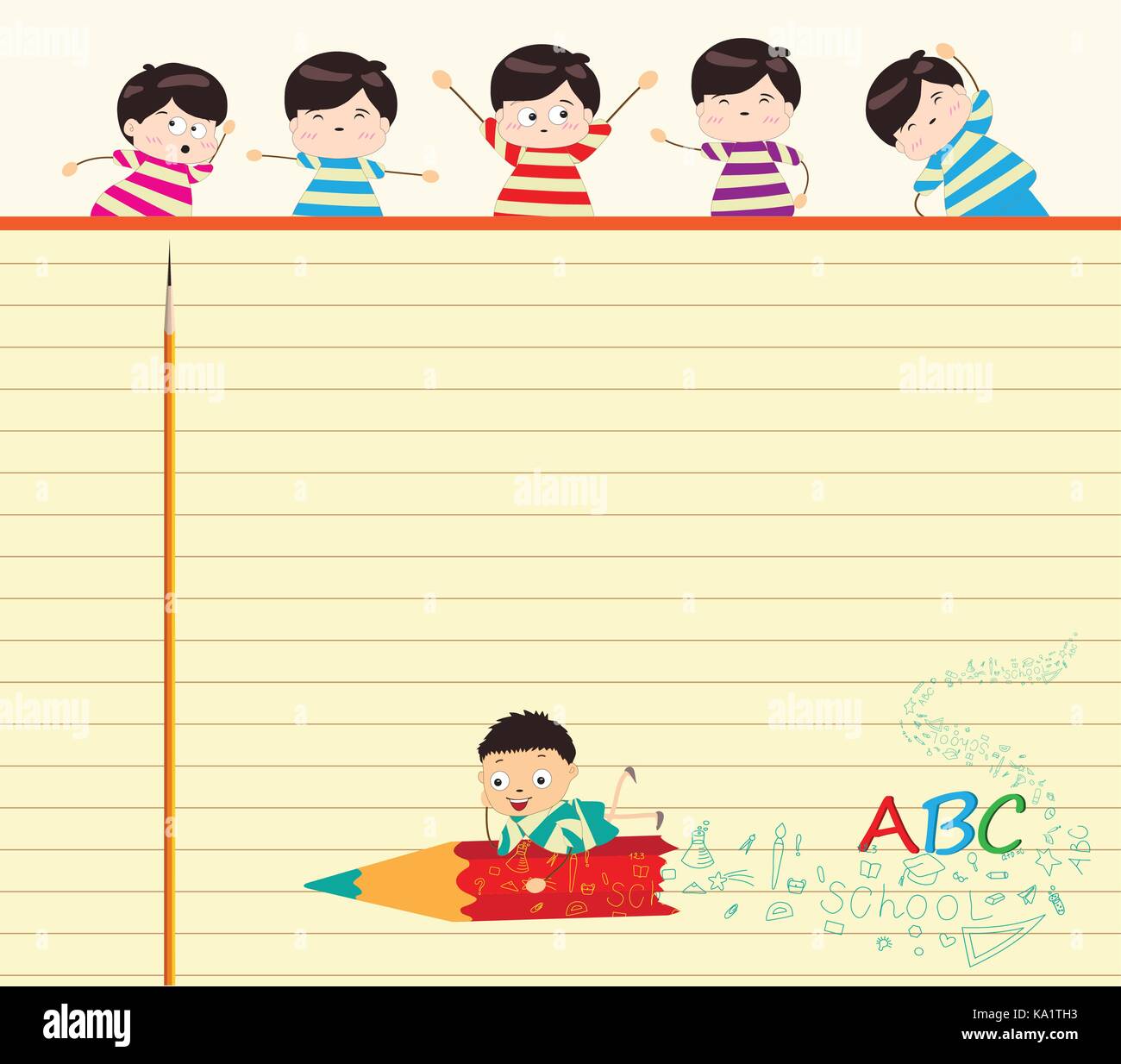 school children's background Stock Vector Image & Art - Alamy