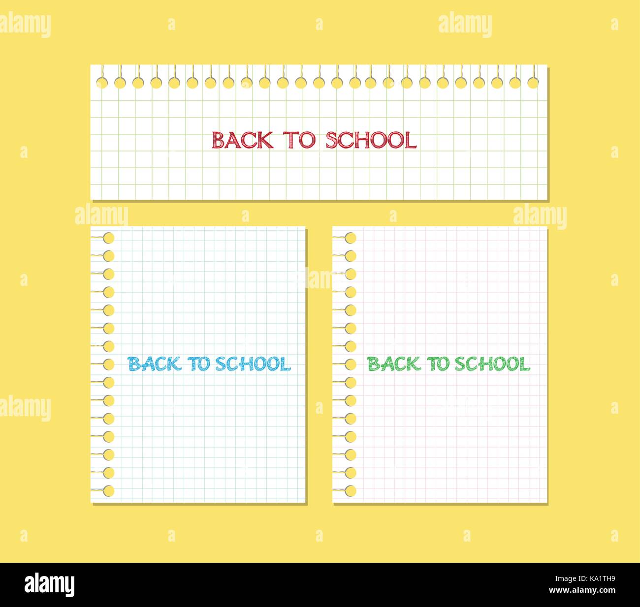 back to school note paper Stock Vector Image & Art - Alamy