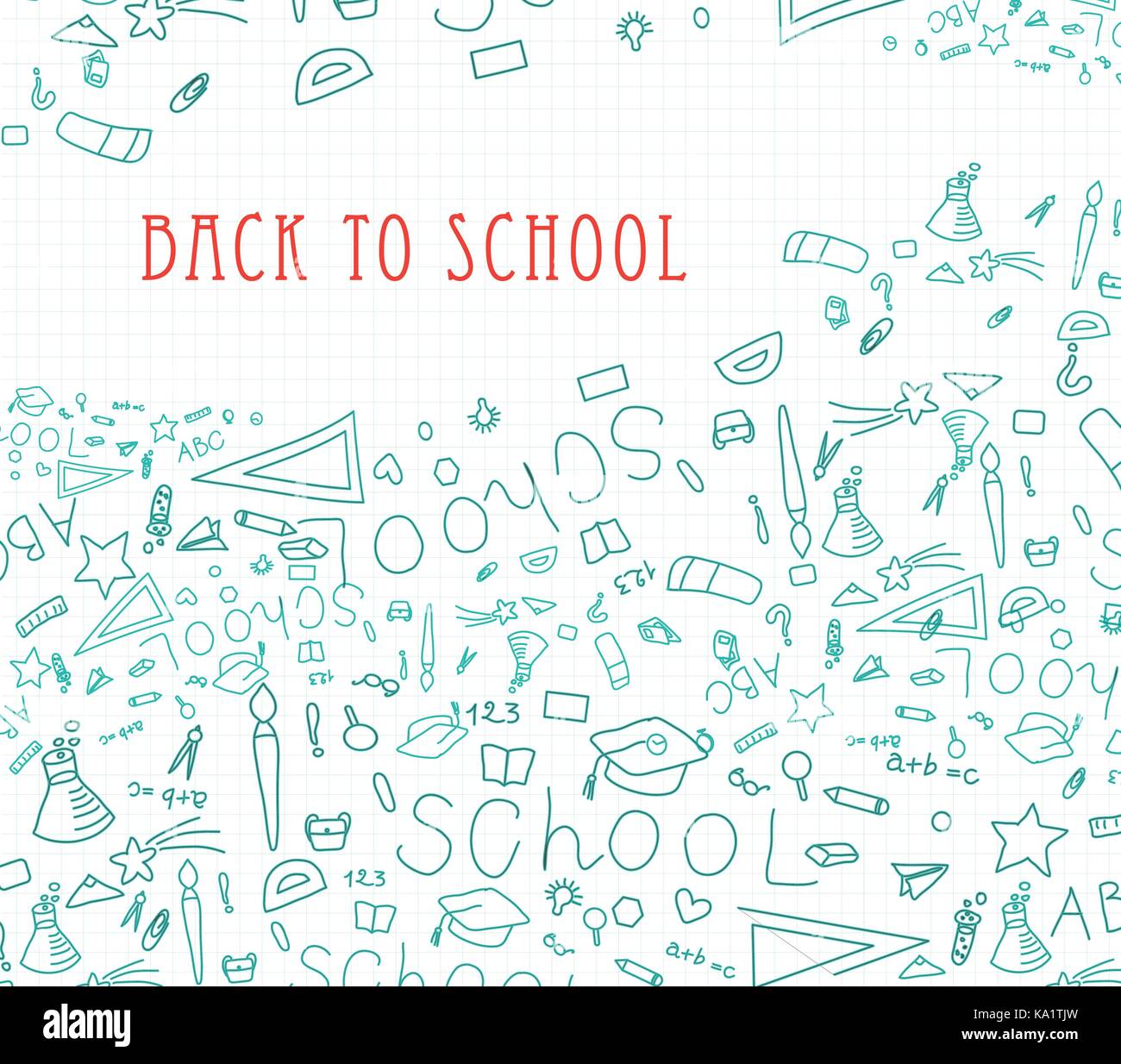 Back to school background Stock Vector Image & Art - Alamy
