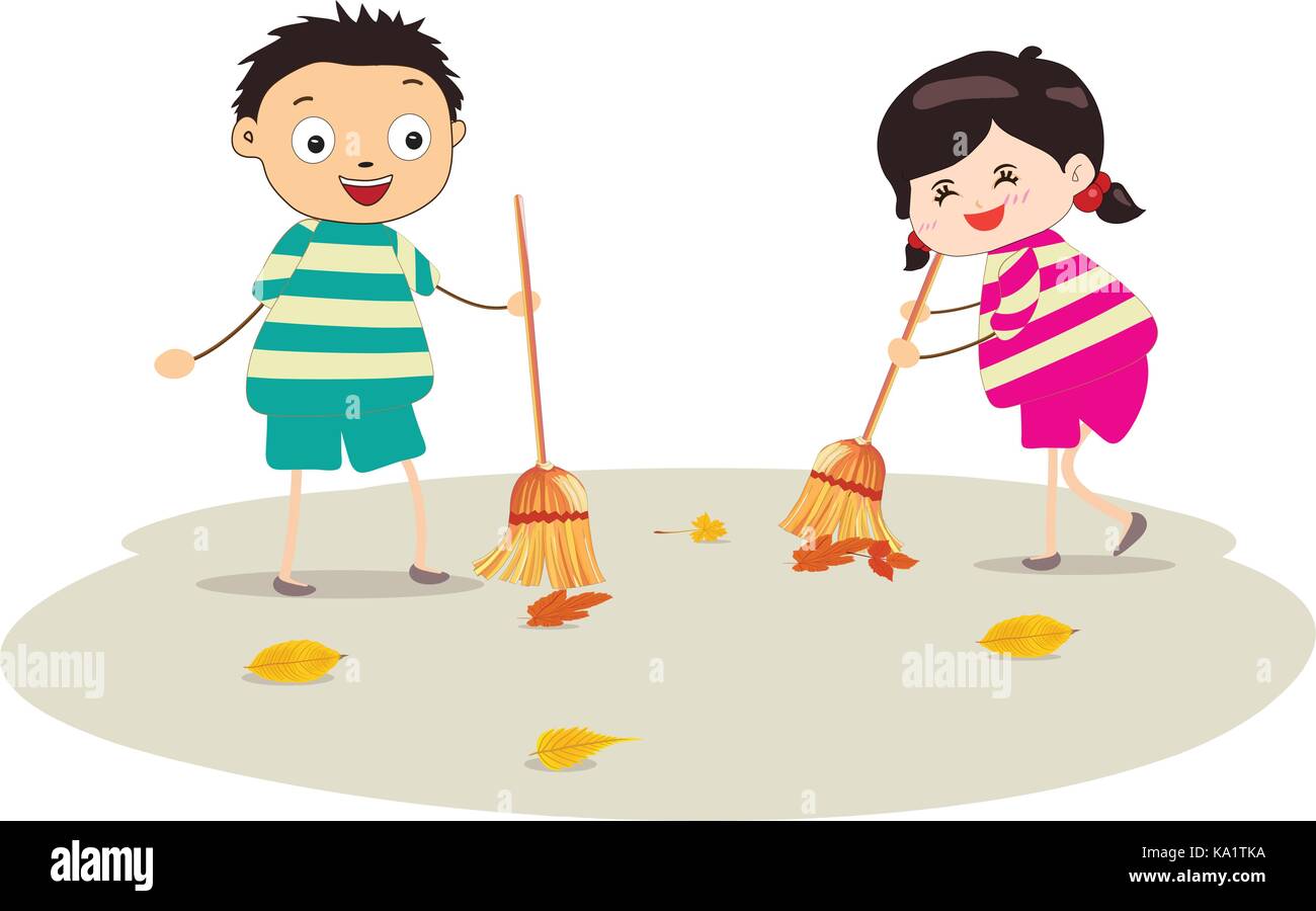 Child Sweep Clipart Kid Sweep Stock Illustrations – 554 Kid Sweep