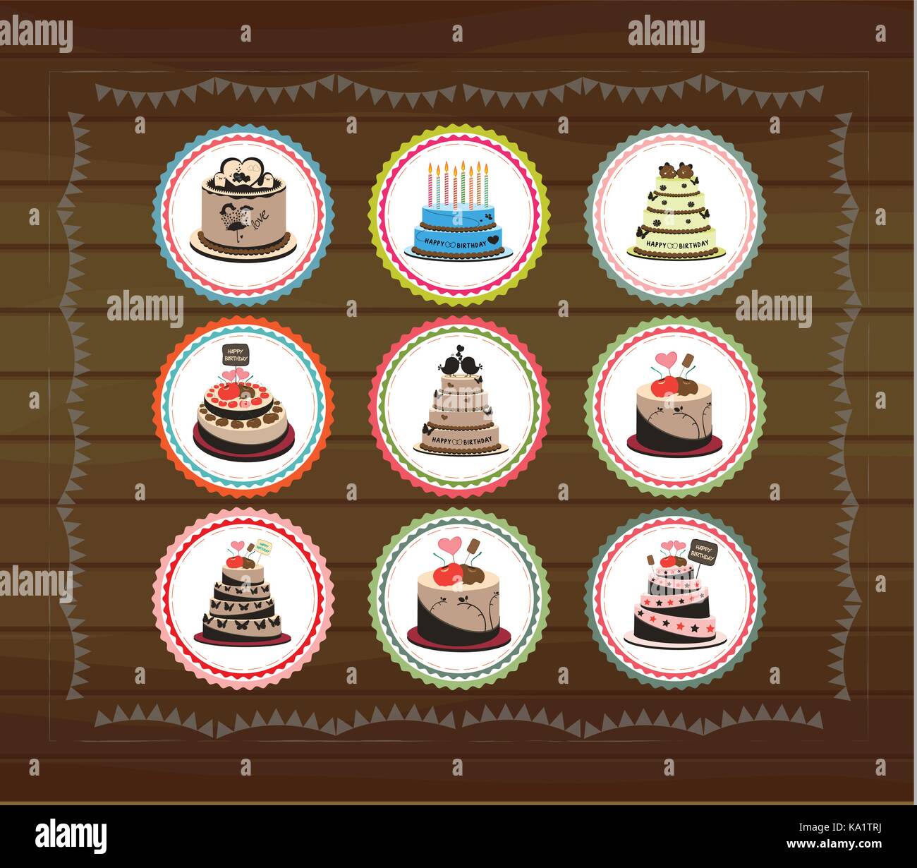 cute cubcakes tags Stock Vector Image & Art - Alamy