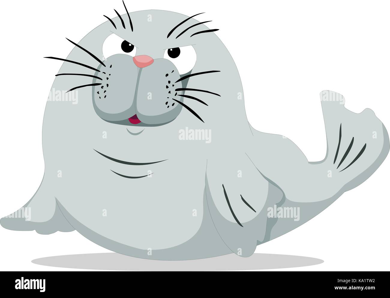 Cute baby otters cartoon Stock Vector Image & Art - Alamy