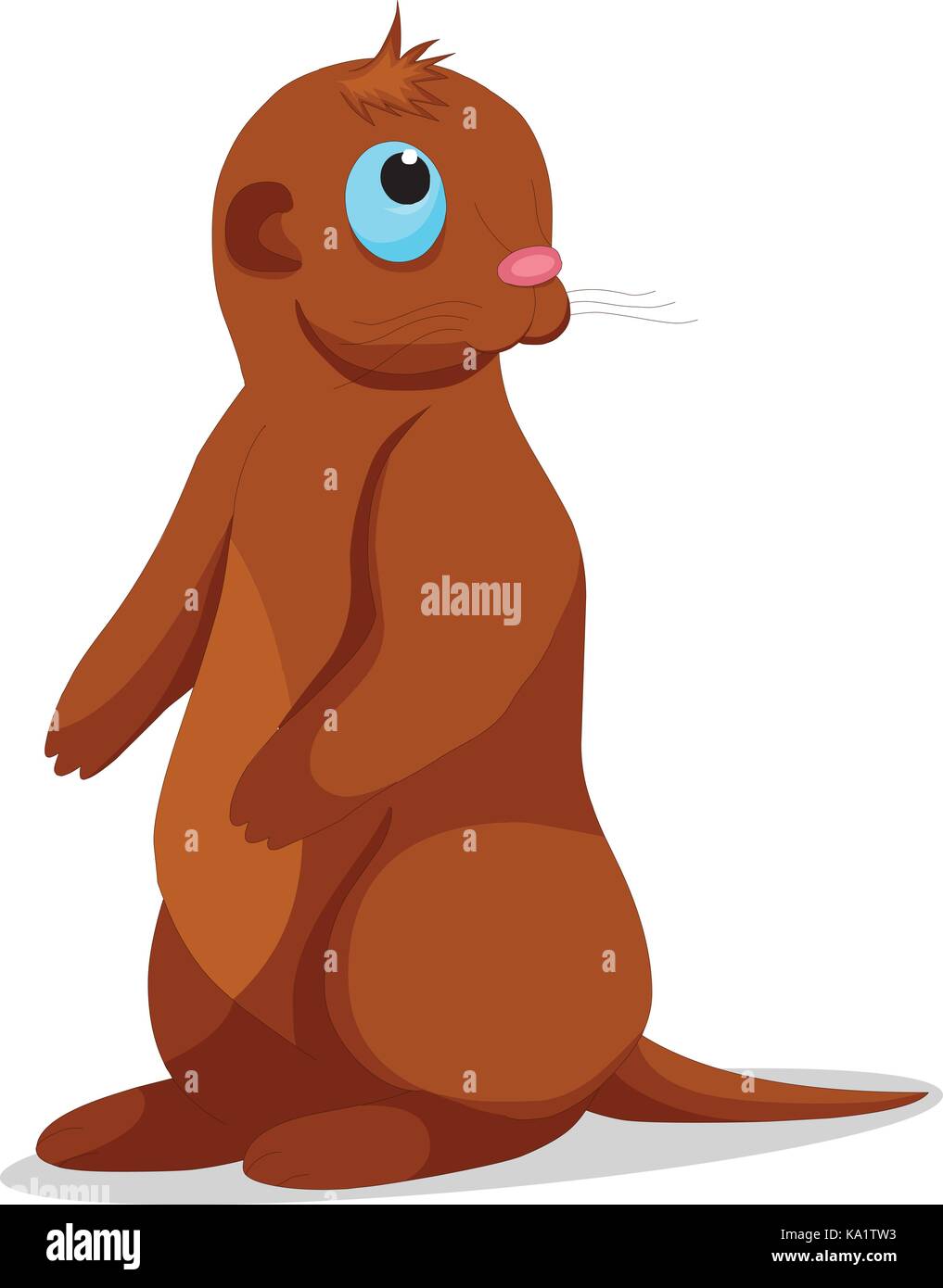 Cute baby otters cartoon Stock Vector Image & Art - Alamy