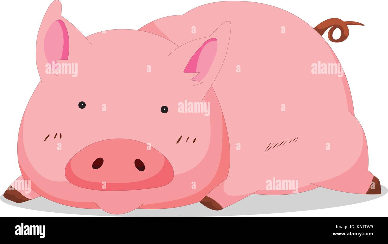 Cute baby pig cartoon Stock Vector Image & Art - Alamy