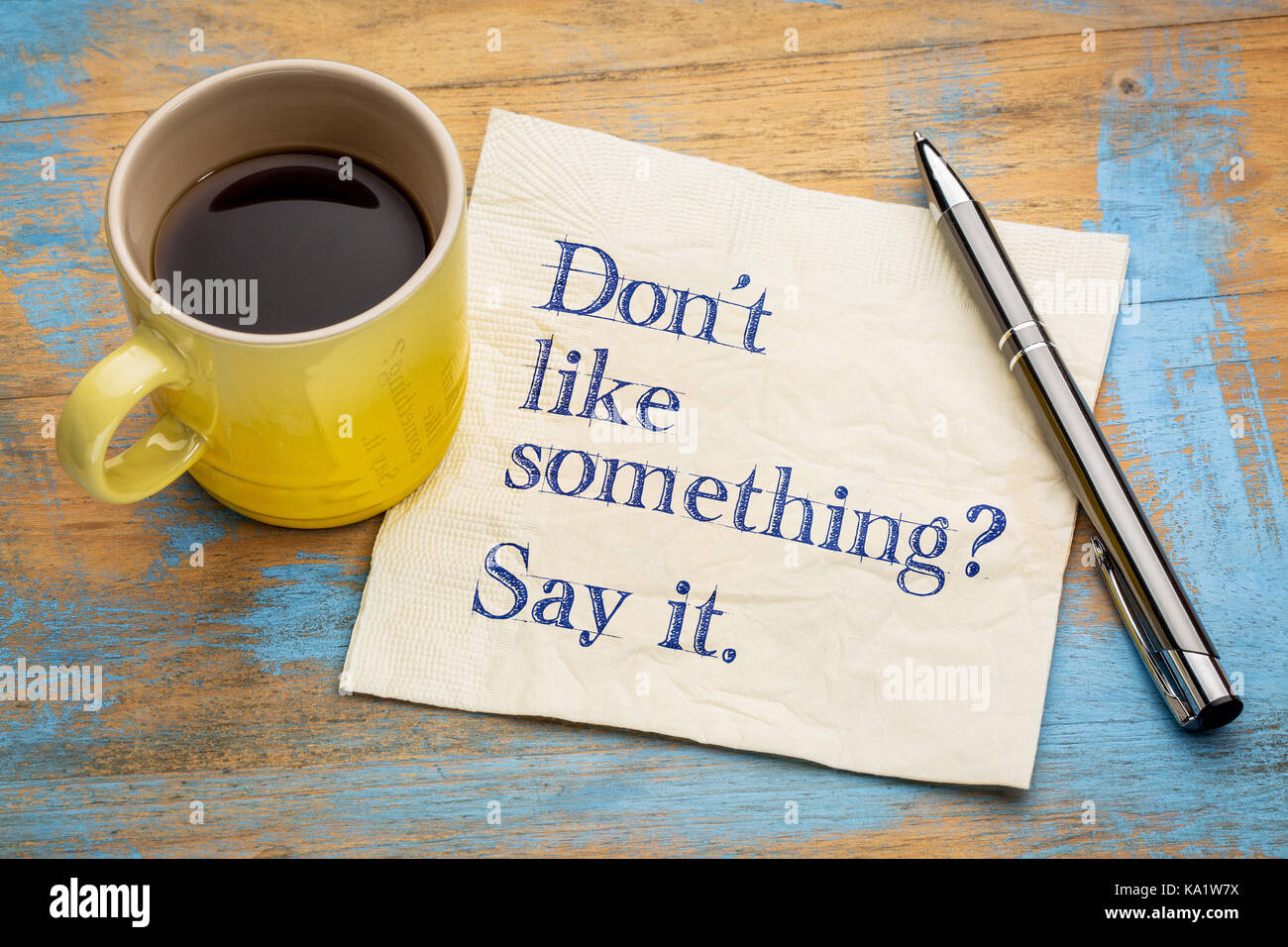 Say something text hi-res stock photography and images - Alamy
